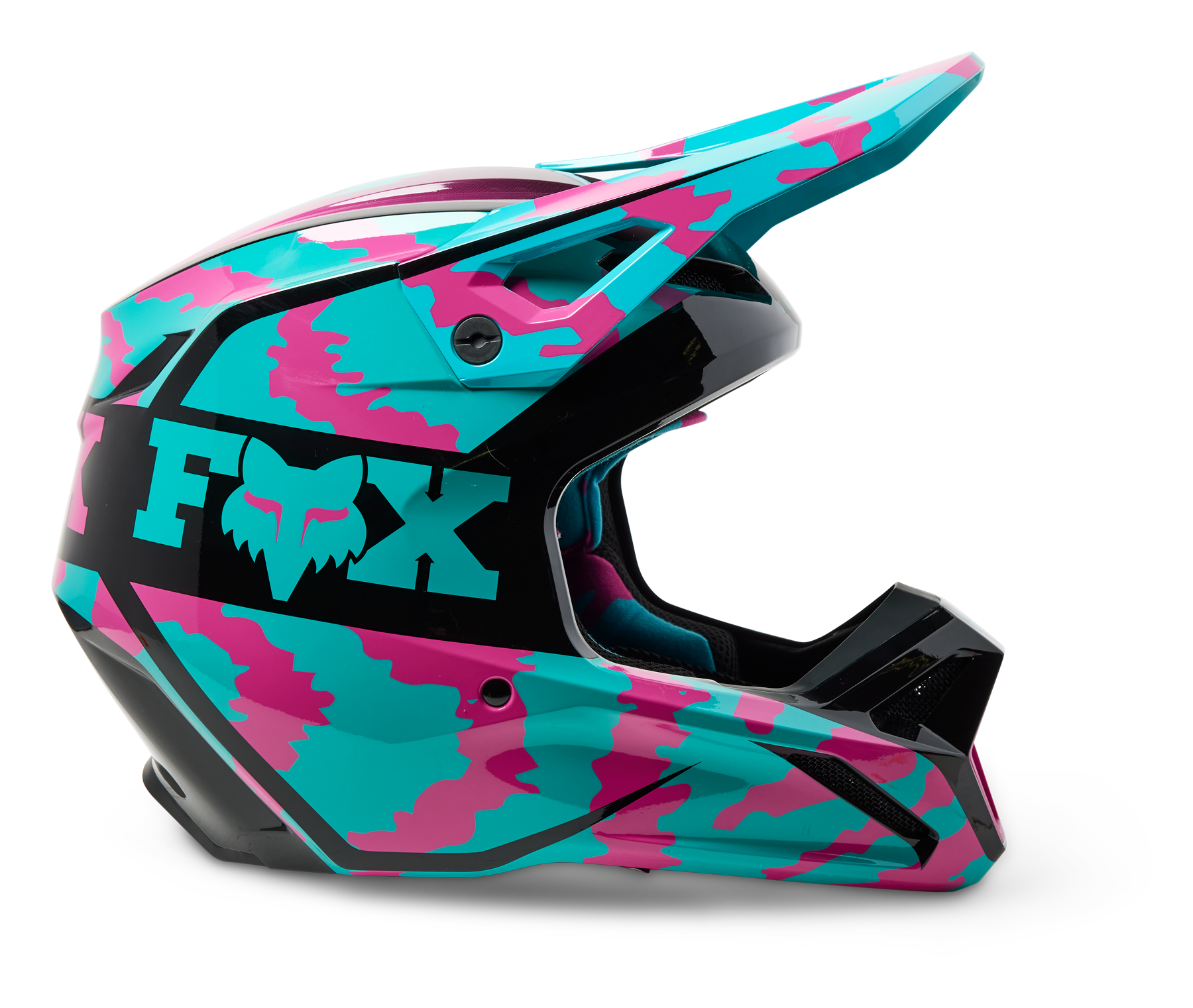 CASCO FOX V1 NUKLR [TEAL] – Fox Racing Colombia