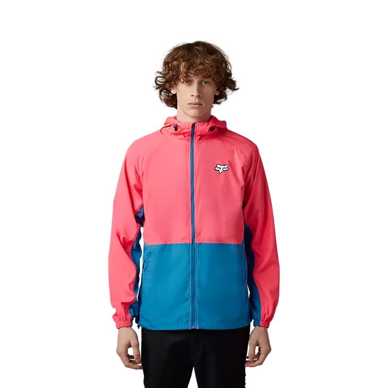 CHAQUETA FOX CORTAVIENTOS TITLE SPONSOR [ROSADO/AZUL] – Fox Racing Colombia