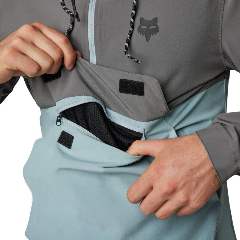 CHAQUETA FOX RANGER WIND PULLOVER [GRIS/AZUL] – Fox Racing Colombia